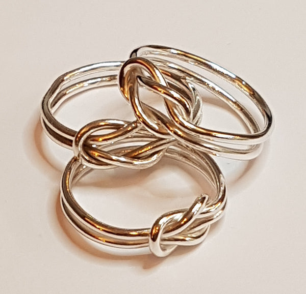 Silver Reef Knot Ring - C’est La Vie Jewellery